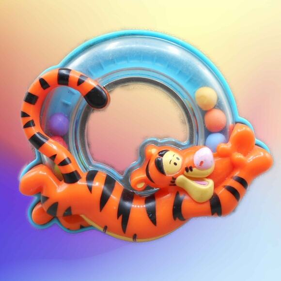 Disney | Toys | Vintage 999 Disney Tigger Baby Rattle Hard Plastic ...